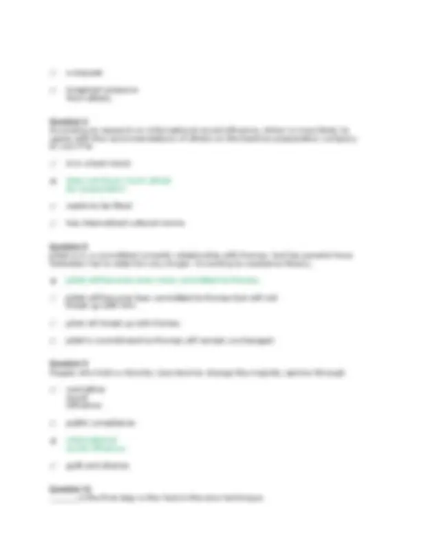 Assessment Questions on Social Influence in Psychology with Answers ...