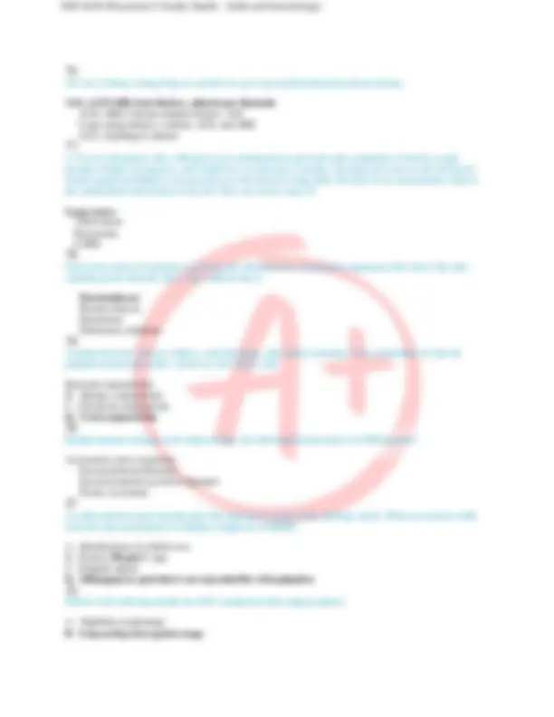 NSG 6420 Practicum I: Family Health - Adult & Gerontology Midterm Q&A | Exams Nursing | Docsity