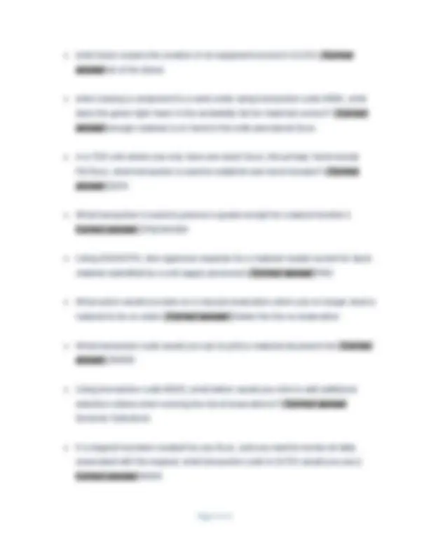 Gcss Army Unit Supply Practical Exercise Questions And Answers Latest Update 2023 2024 Gra