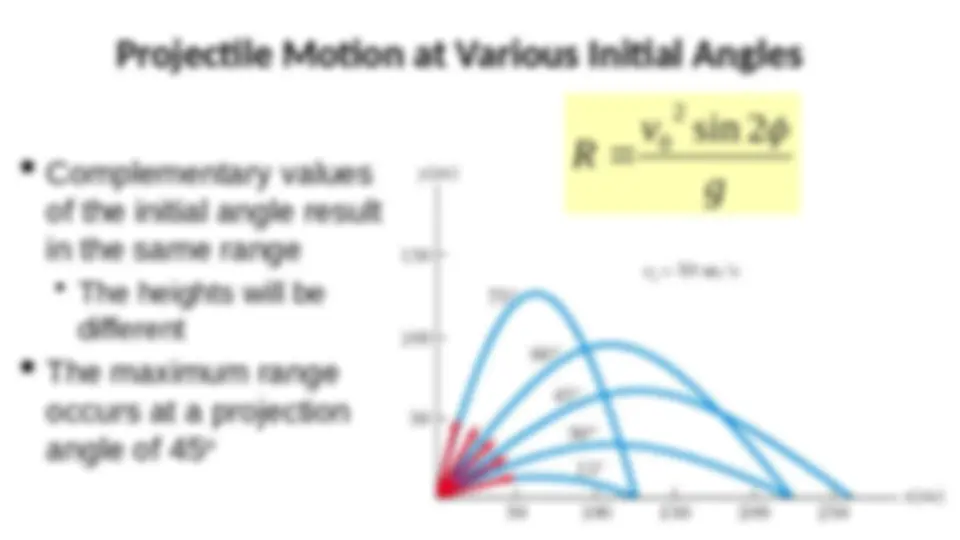Kinematics of Motion: 1D and 2D | Slides Science education | Docsity