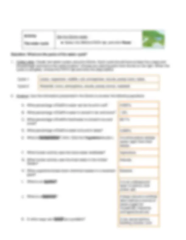 Water pollution biology | Summaries Biology | Docsity