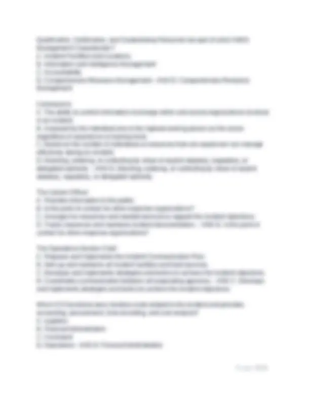 FEMA ICS 100 Exam: Q&A on Incident Command System | Exams Introduction ...