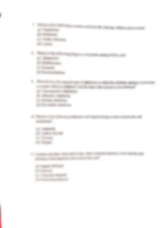 General Biochemistry Test One: MCT 201 - 2022 | Quizzes Medical ...