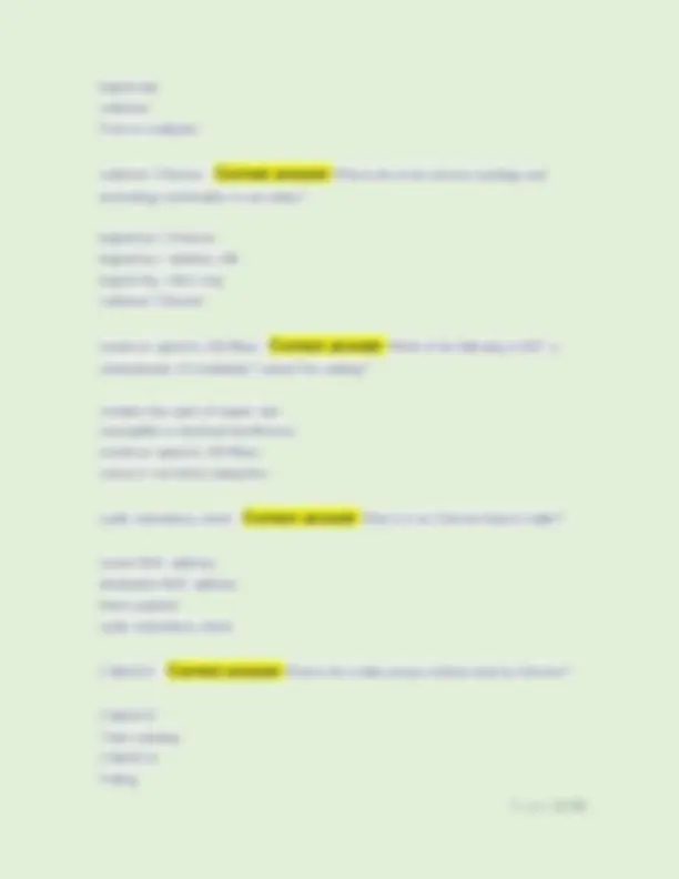 Network Midterm Exam Study Guide: Chapters 1-5 | Exams Nursing | Docsity