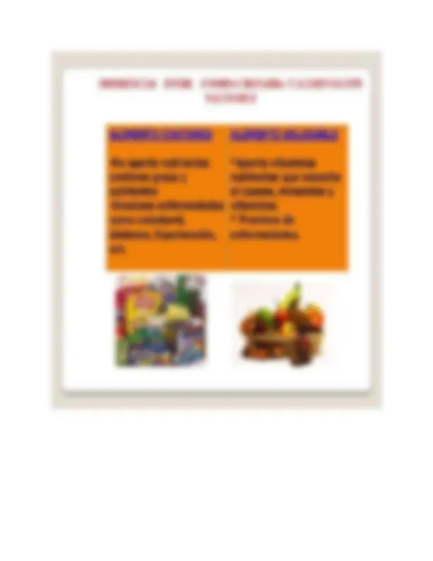 Comida Sana vs Comida Chatarra: Comparación y Diferencias - Prof ...