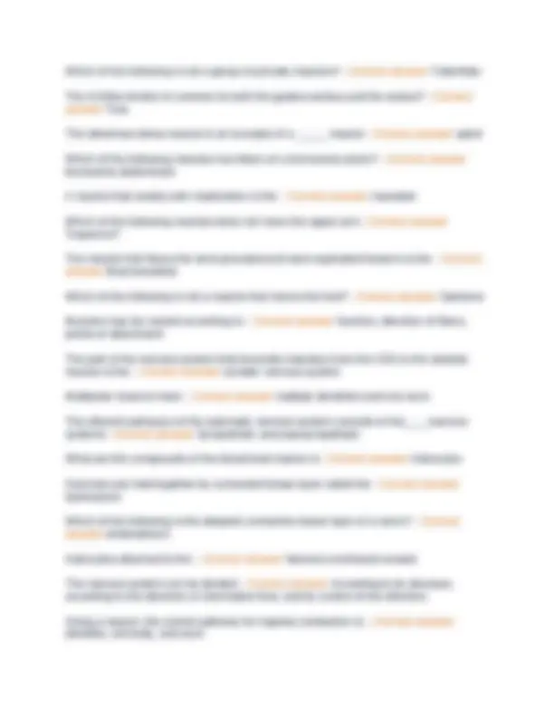 Nightingale Anatomy Final Exam Questions with Answers 100% Success ...