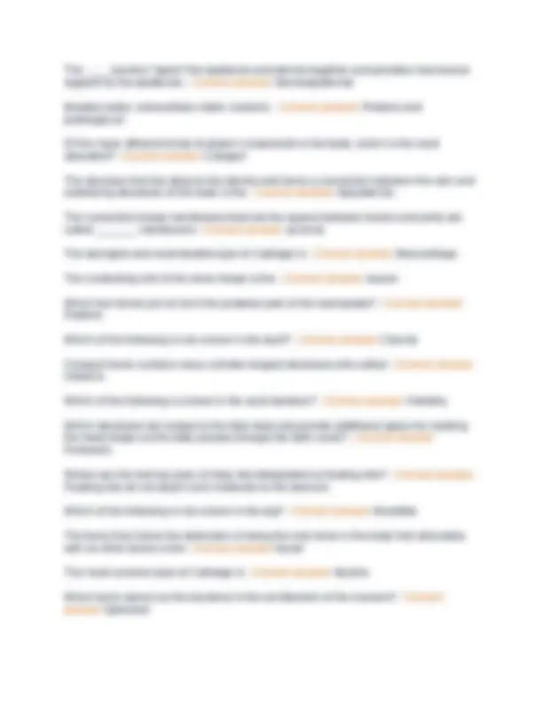 Nightingale Anatomy Final Exam Questions with Answers 100% Success ...
