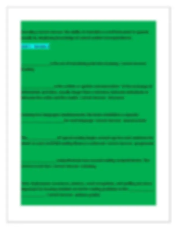 Understanding Word Recognition and Reading Comprehension | Exams ...