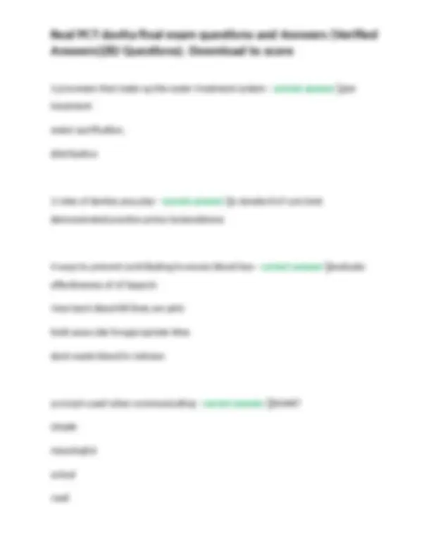 Davita Final Exam Questions and Answers for Peritoneal Dialysis ...