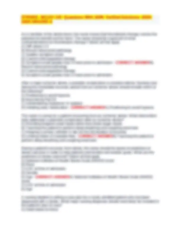 NCLEX 122 Questions With 100% Verified Solutions -20242025 GRADED A ...