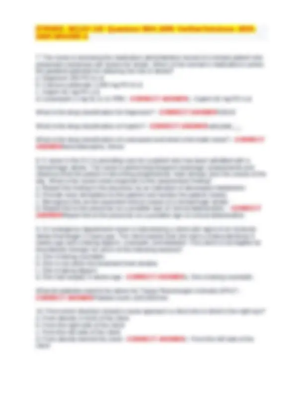 NCLEX 122 Questions With 100% Verified Solutions -20242025 GRADED A ...