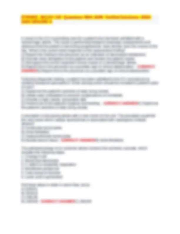 NCLEX 122 Questions With 100% Verified Solutions -20242025 GRADED A ...