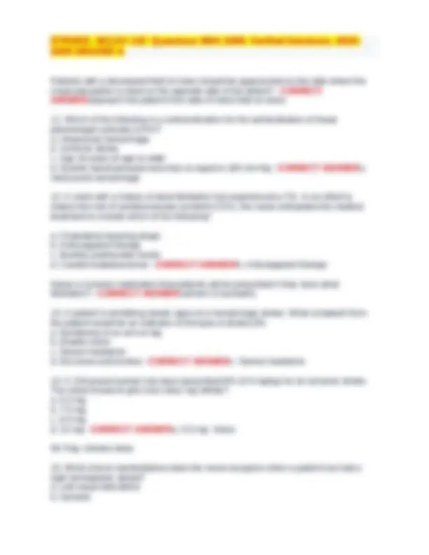 NCLEX 122 Questions With 100% Verified Solutions -20242025 GRADED A ...