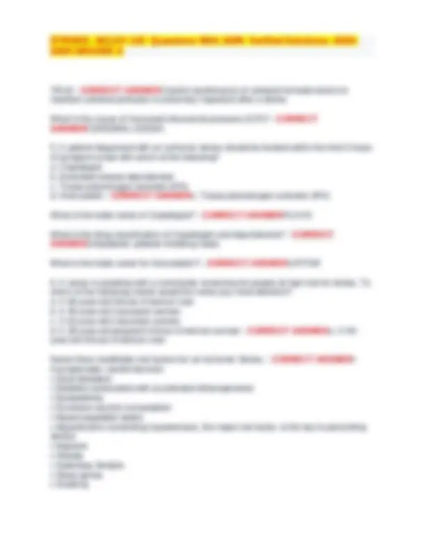 NCLEX 122 Questions With 100% Verified Solutions -20242025 GRADED A ...