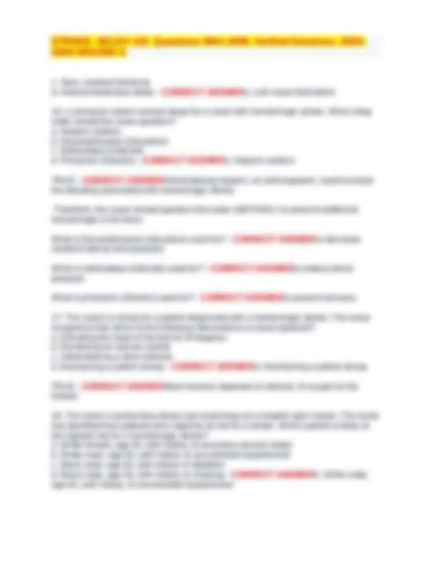 NCLEX 122 Questions With 100% Verified Solutions -20242025 GRADED A ...