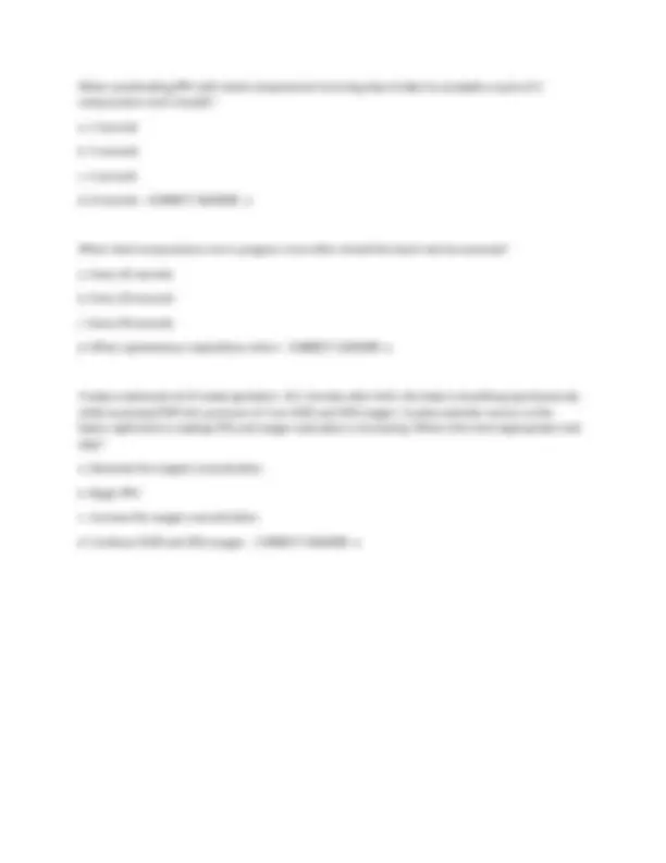 Neonatal Resuscitation Practice Exam Questions and Answers | Exams ...