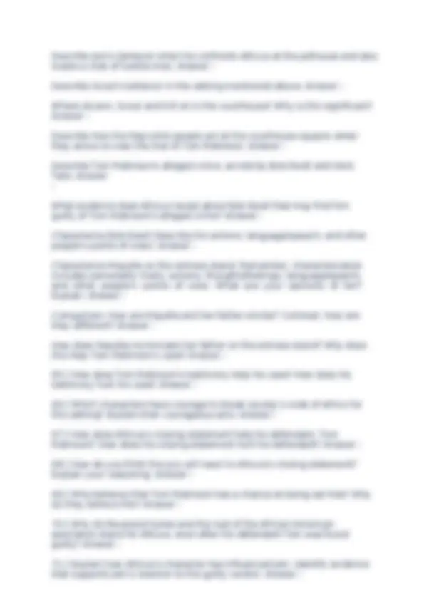 TO KILL A MOCKINGBIRD EXAM QUESTIONS WITH SOLVED ANSWERS. | Exams ...