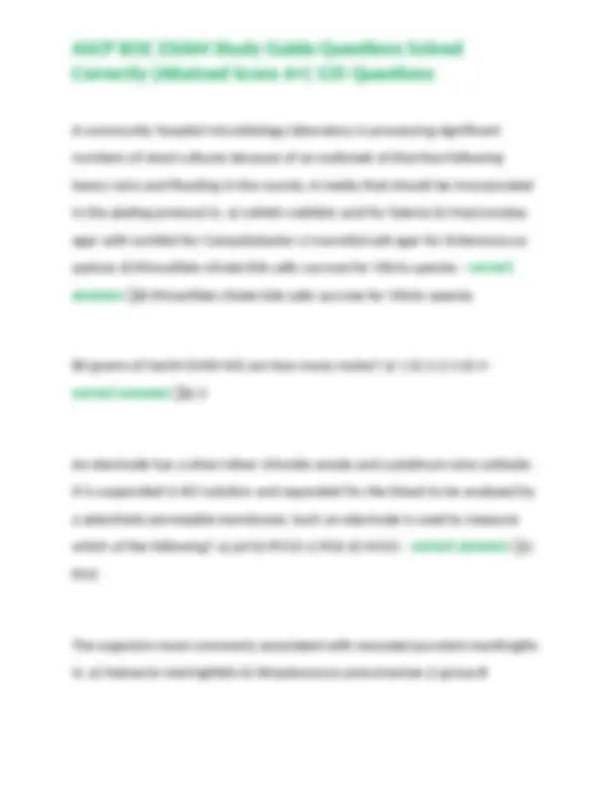 ASCP BOC EXAM Study Guide: Answers to 135 Questions Solved Correctly ...