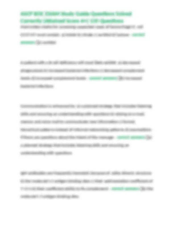 ASCP BOC EXAM Study Guide: Answers to 135 Questions Solved Correctly ...