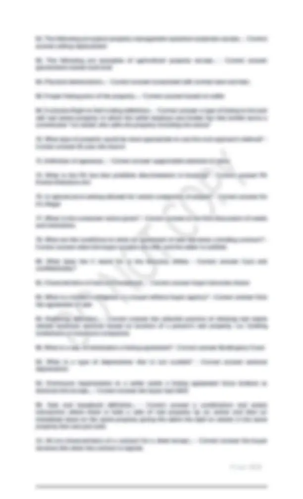 Real Estate Practice Exam 90 Questions with Verified Answers. | Exams ...