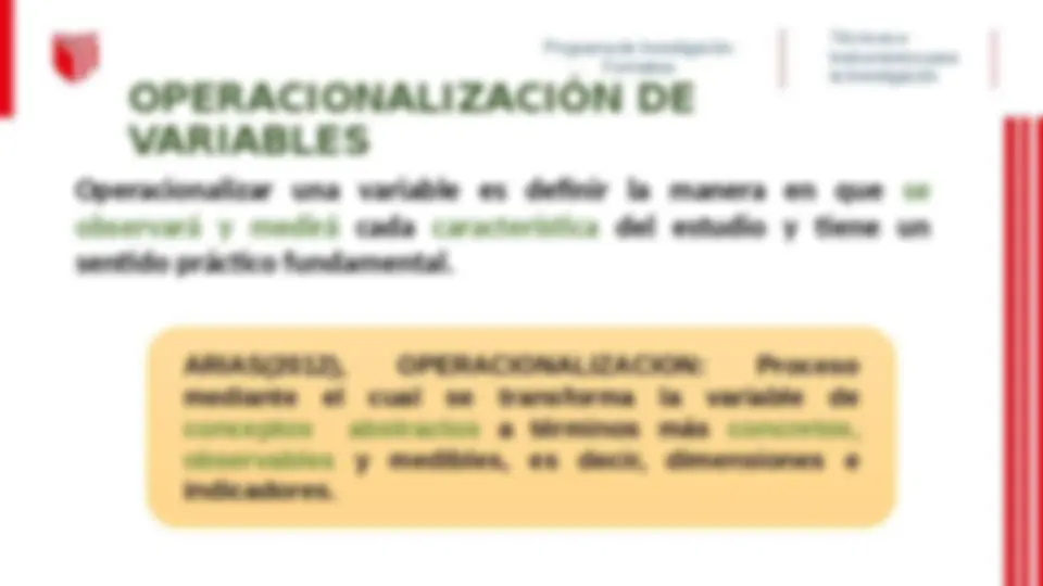 VARIABLES Y OPERACIONALIZACIÓN | Esquemas y mapas conceptuales de ...