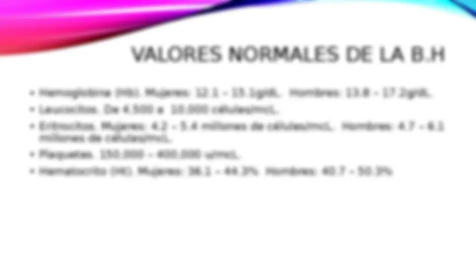 Biometría Hemática: Análisis Integral de la Sangre | Diapositivas de ...