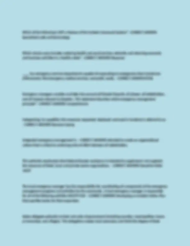 FEMA IS-230.E- Fundamentals of Emergency Management Final Exam ...