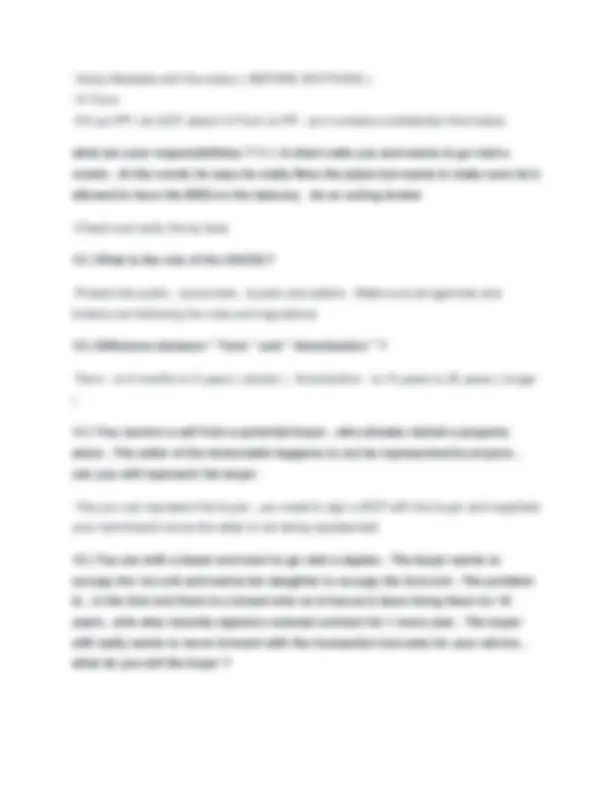 OACIQ PREP Exam VERIFIED ANSWERS | Exams Business Administration | Docsity