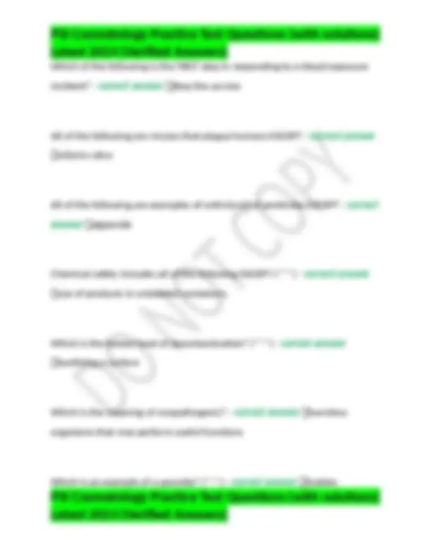PSI Cosmetology Practice Test Questions with Solutions | Exams Nursing ...