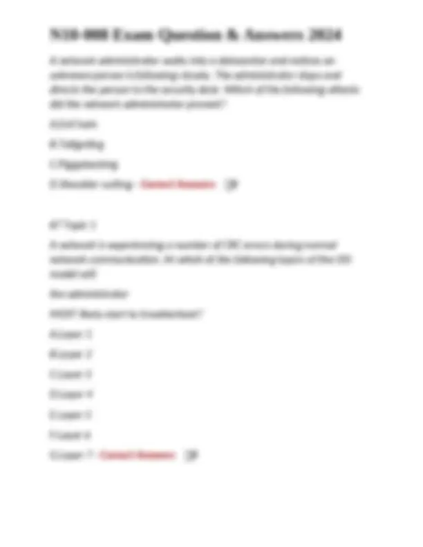 Comptia N10-008 Exam Question & Answers 2024: Network+ Certification ...