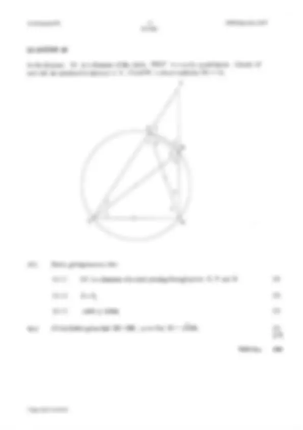 Mathematics paper 2 English grade 12 | Cheat Sheet Mathematics | Docsity