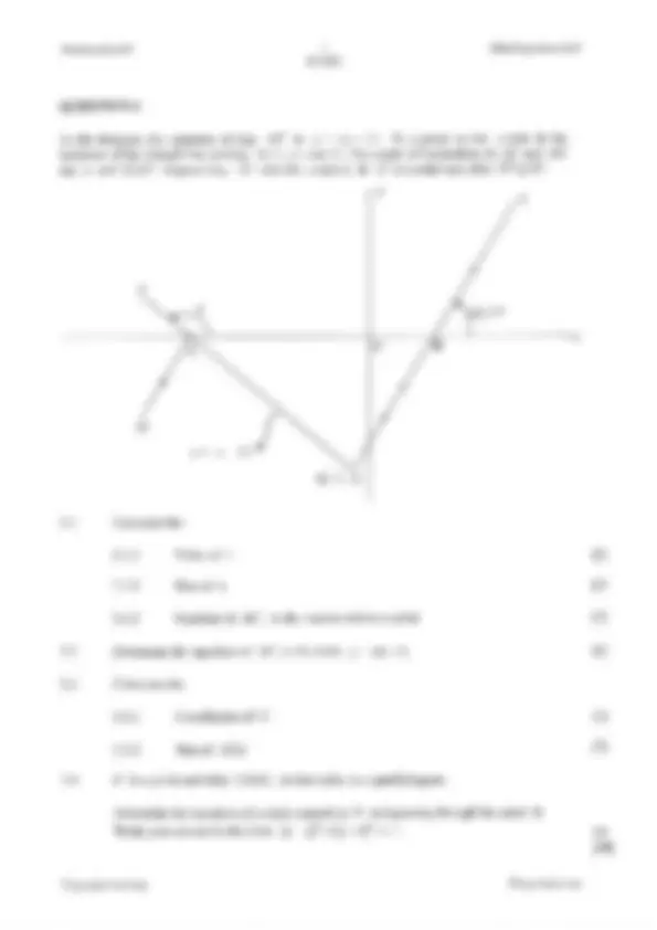 Mathematics paper 2 English grade 12 | Cheat Sheet Mathematics | Docsity