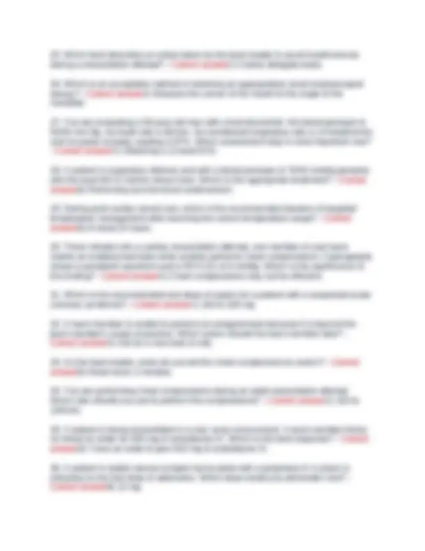 ACLS Final Test Questions and Answers for Cardiovascular Emergencies ...