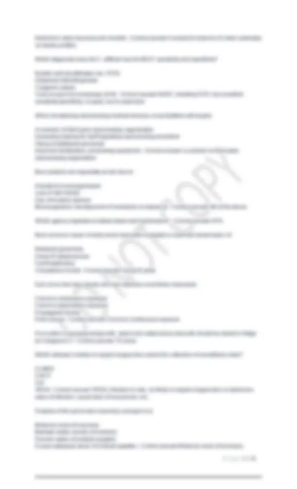 Infection Prevention and Control in Healthcare Settings | Exams Banking Law and Practice | Docsity