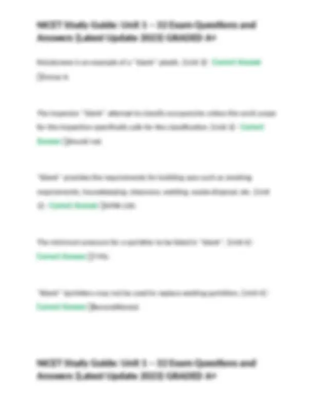 NICET Study Guide: Unit 1 Exam Questions and Answers (Latest Update ...