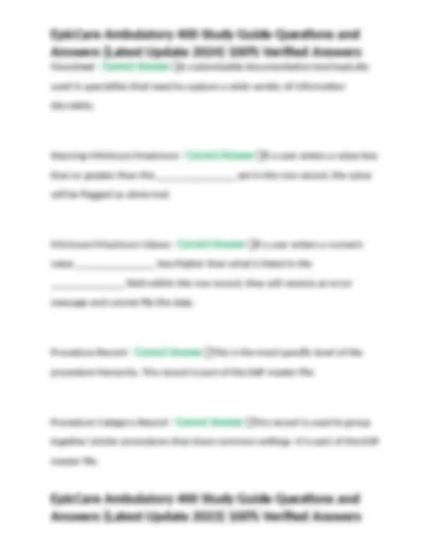 EpicCare Ambulatory 400 Study Guide: Understanding Flowsheets ...