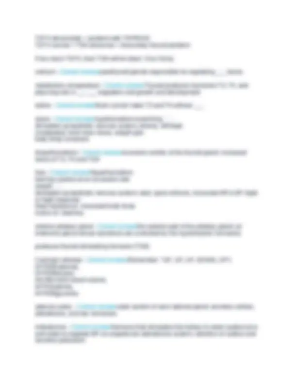 Advanced Pathophysiology Midterm Study Notes | Exams Nursing | Docsity