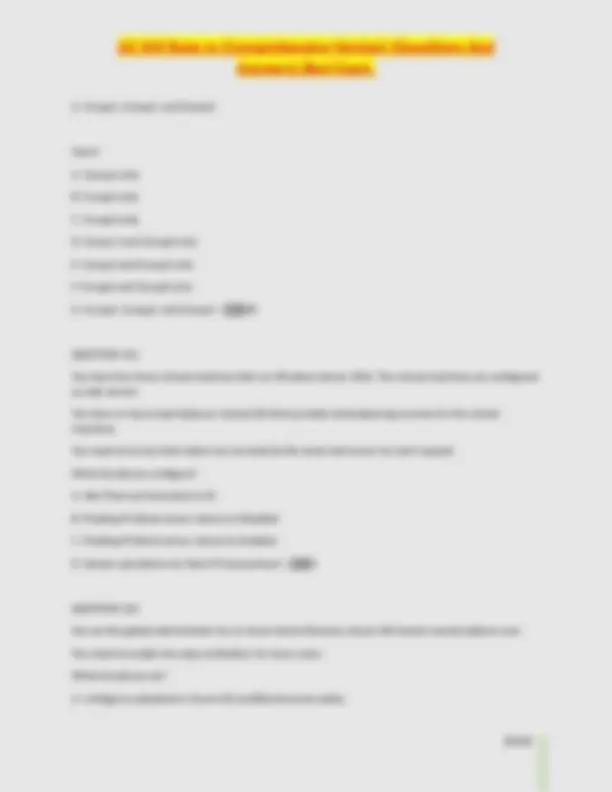 Azure Virtual Machines and Networking: AZ-104 Exam Questions and ...