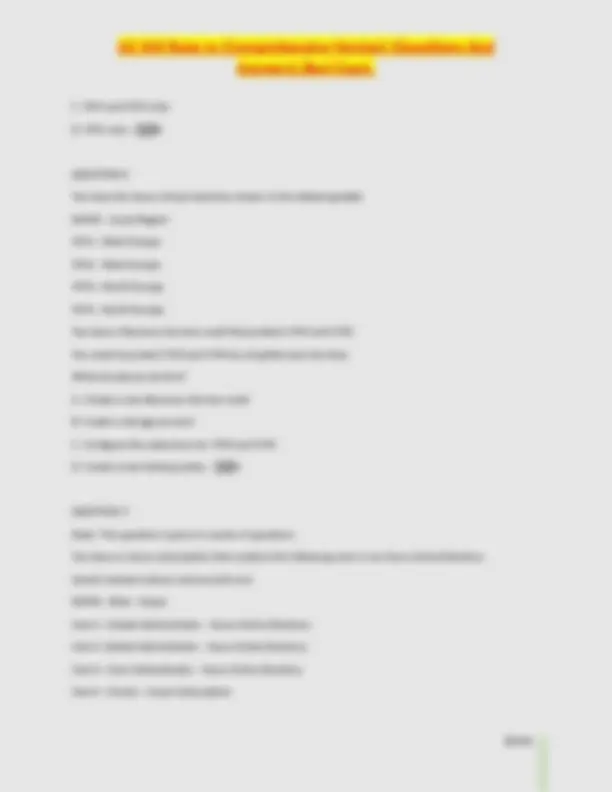 Azure Virtual Machines and Networking: AZ-104 Exam Questions and ...