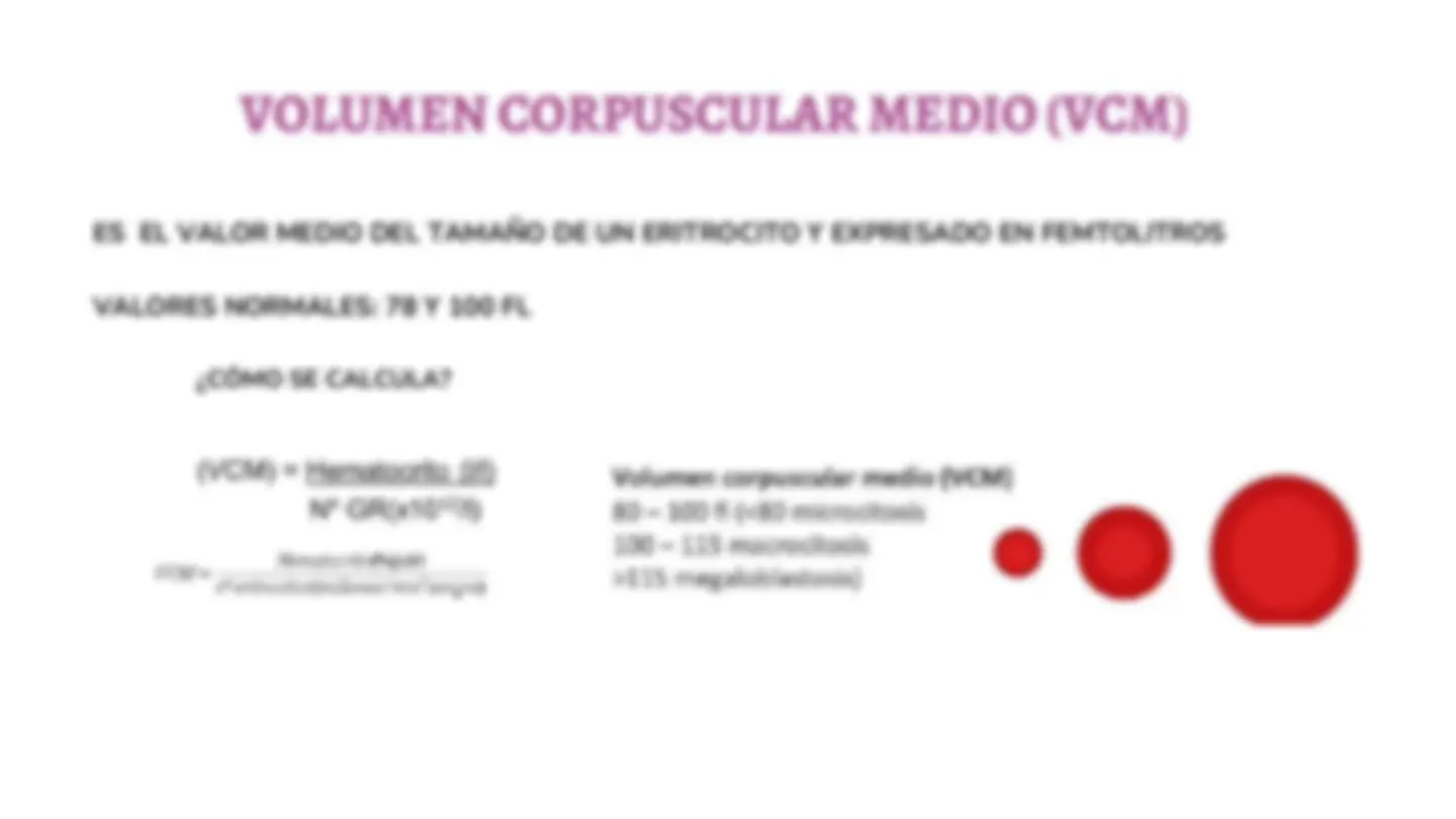 Constantes Corpusculares: VCM, HCM y CHCM - Prof. Rodriguez ...