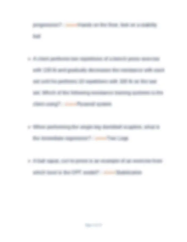 NASM FINAL Examination Study Guide for Optimum Performance Training ...