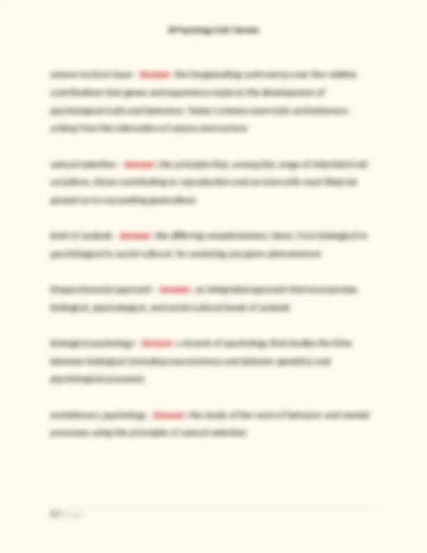 AP Psychology Unit 1 Review: Key Terms and Concepts for 2024-2025 ...