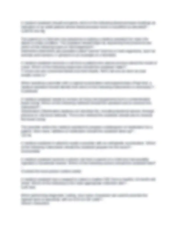 Medical Assistant Practices and Procedures | Exams Medicine | Docsity