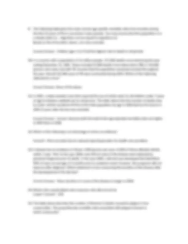 NR 503 MIDTERM ACTUAL EXAM EPIDEMIOLOGY {38 QUESTIONS AND ANSWERS} | Exams Epidemiology | Docsity