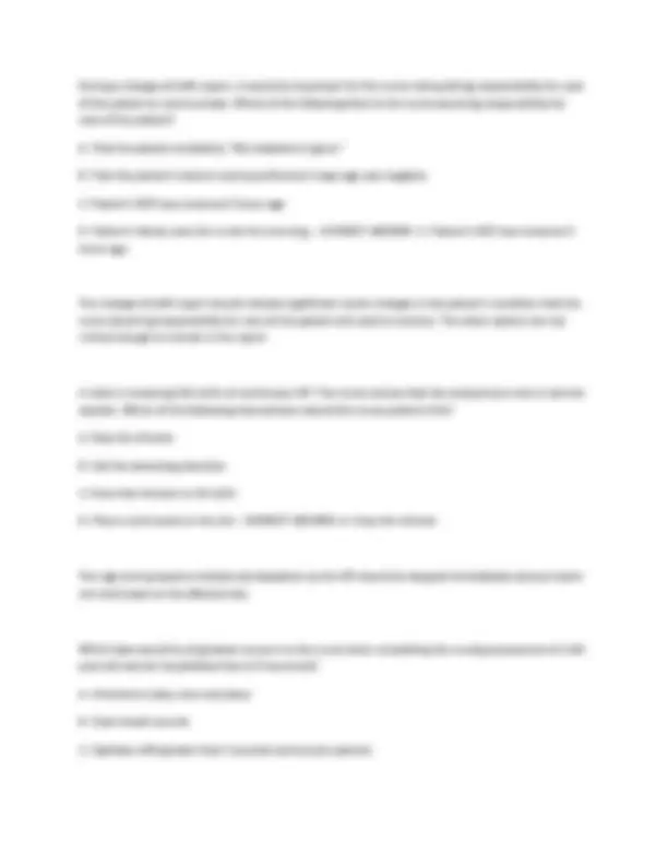 Nursing 101: Fundamentals of Nursing Practice Exam 1 Questions and ...