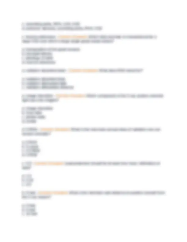 RCIS Exam: Cardiovascular Physiology and Interventional Procedures | Exams Nursing | Docsity