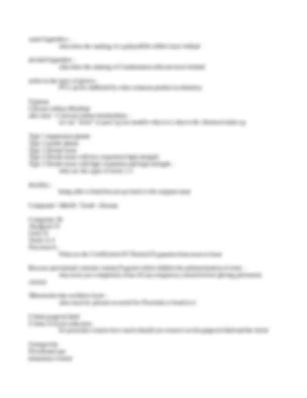 NBDE Part II Prosthodontics Study Notes | Exams Medicine | Docsity