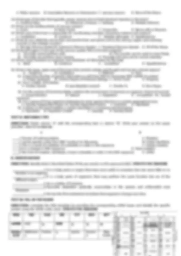 4th quarter examination | Summaries Earth science | Docsity