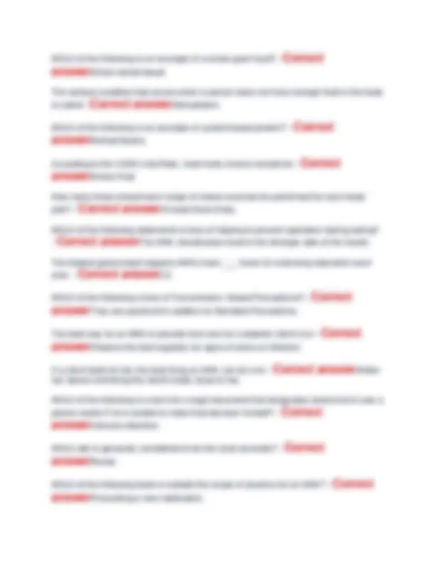 Home Health Aide Exam Study Guide | Exams Nursing | Docsity