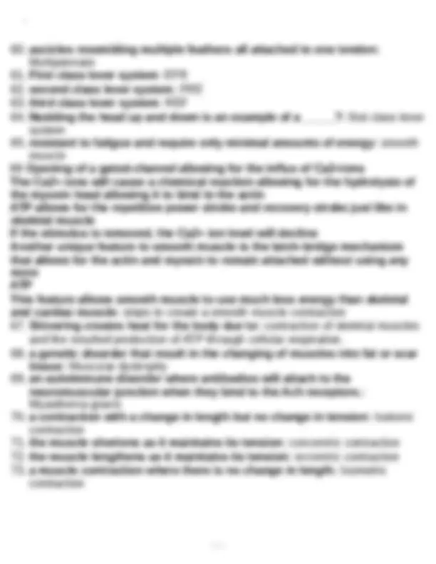 Muscle Tissue and Nervous System Study Guide for BIOS 252 Exam 1 2024 ...